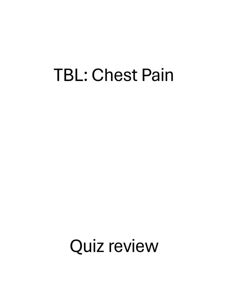 Chest Pain Evaluation and Diagnosis Guide | PDF | Myocardial Infarction ...