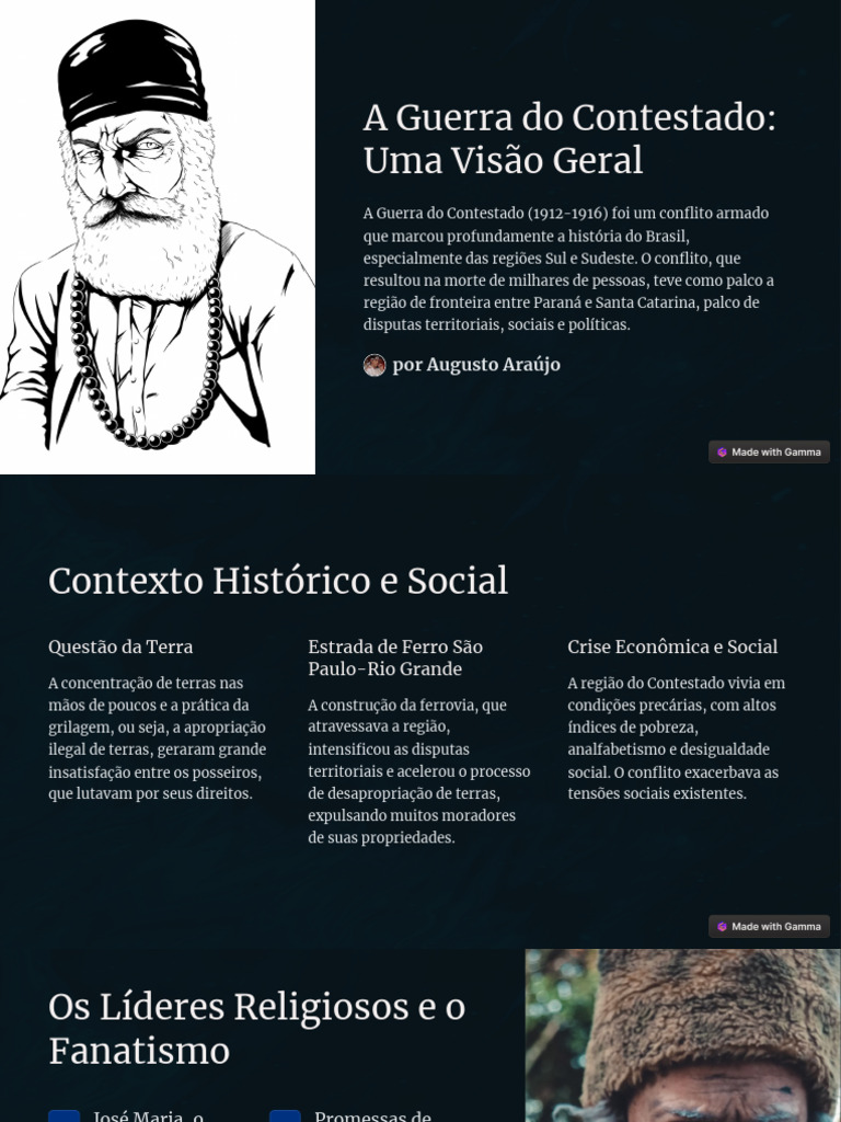 Guerra do Contestado: Conflito e Legado | PDF | Militar