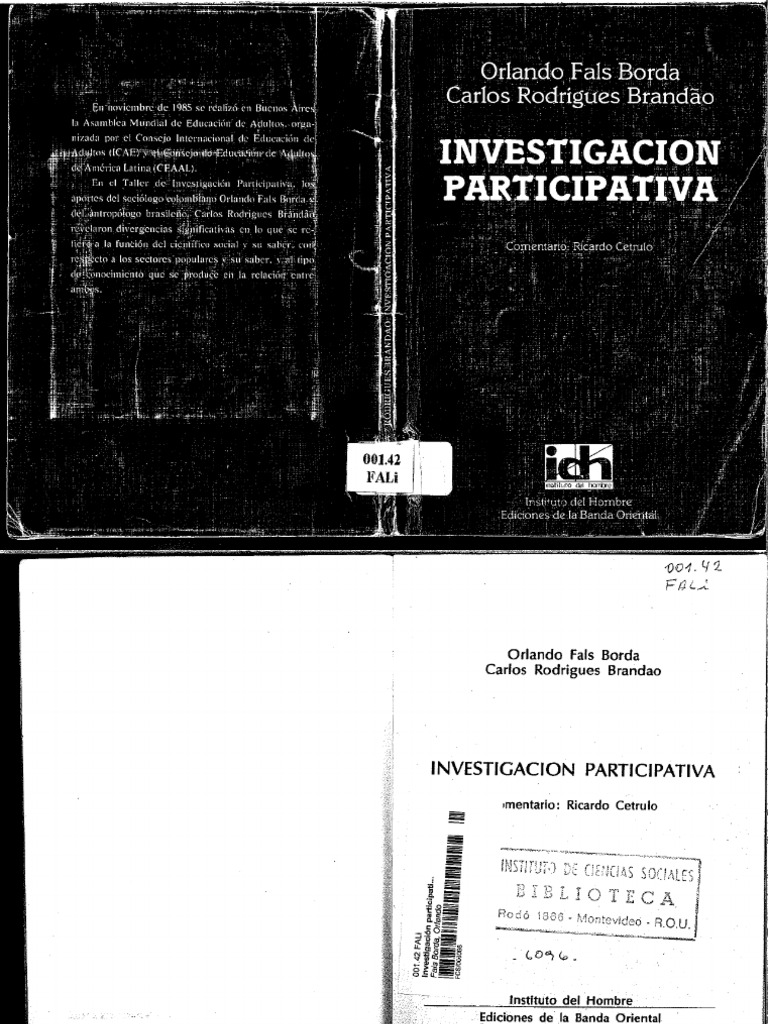 Fals Borda Brandao Investigacion Participativa | PDF | marxismo | Immanuel Kant