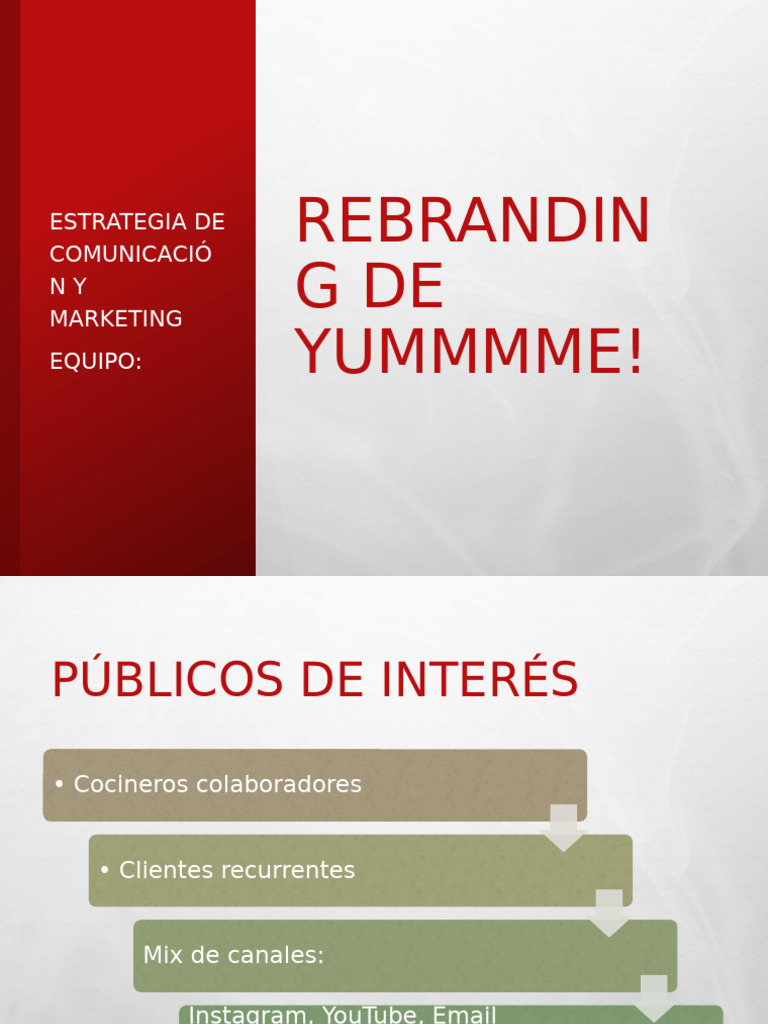 Rebranding | PDF | Promoción y comunicaciones de marketing