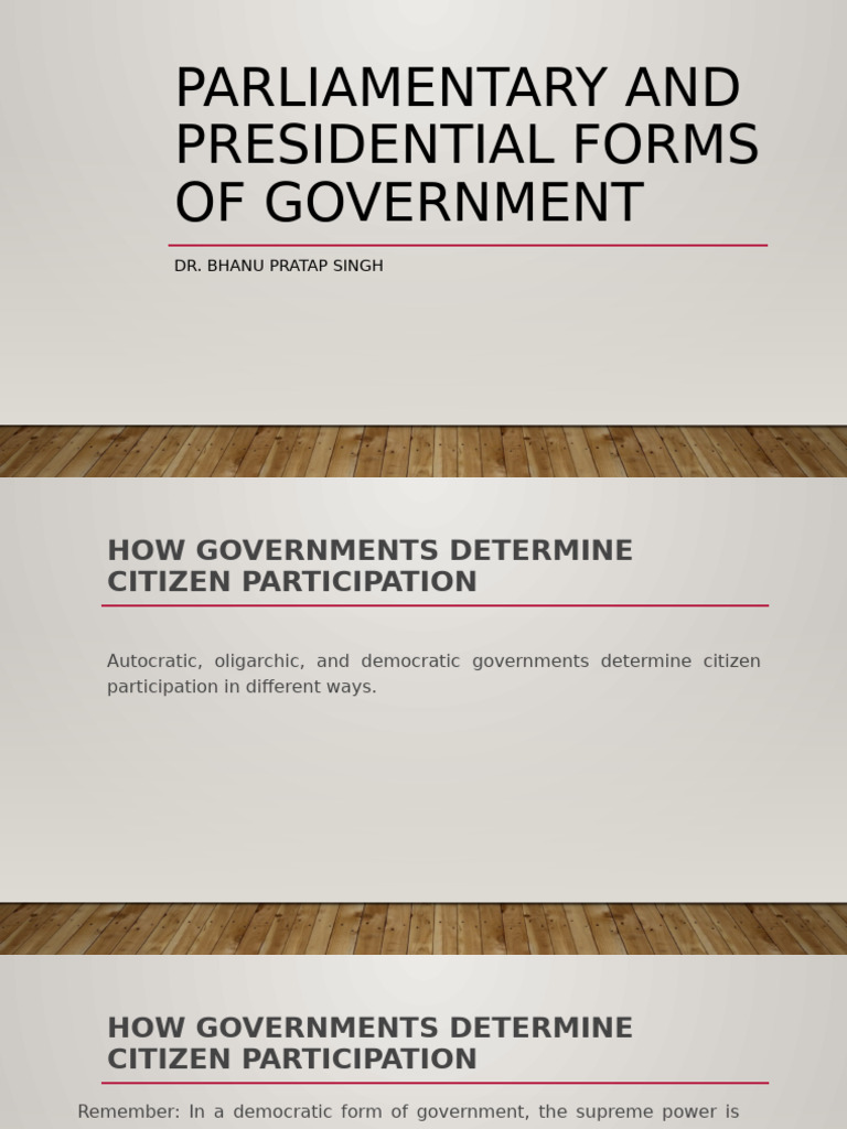 Parliamentary vs. Presidential Systems | PDF | Legislature | World Politics