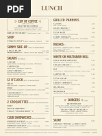 Tuck Shop Menu Highlights | PDF | Hamburgers | Salad