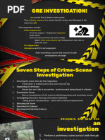 7 Basic Steps of Crime Scene Investigation | PDF | Crime Scene ...