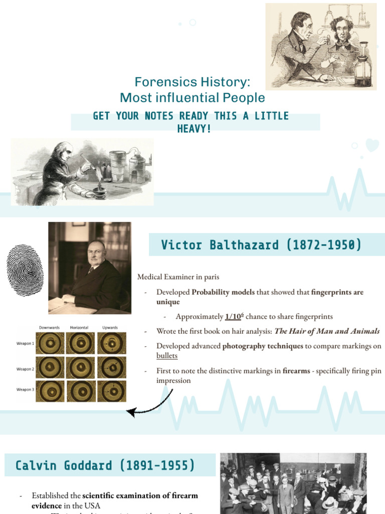 Key Figures in Forensic History | PDF | Forensic Science | Fingerprint