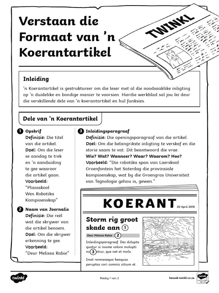 Za HL 1723448772 Koerantberig Formaat Aktiwiteit Black and White | PDF