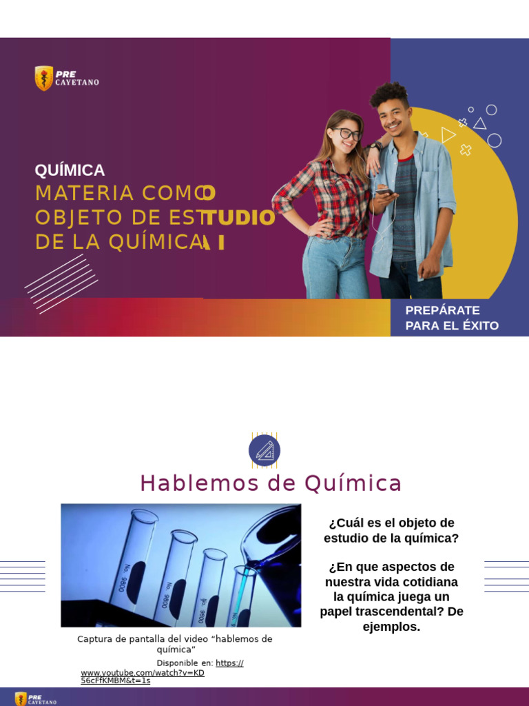 Tema 1 - Diapositivas - Materia Como Objeto de Estudio de La Química I | PDF | Sustancias ...
