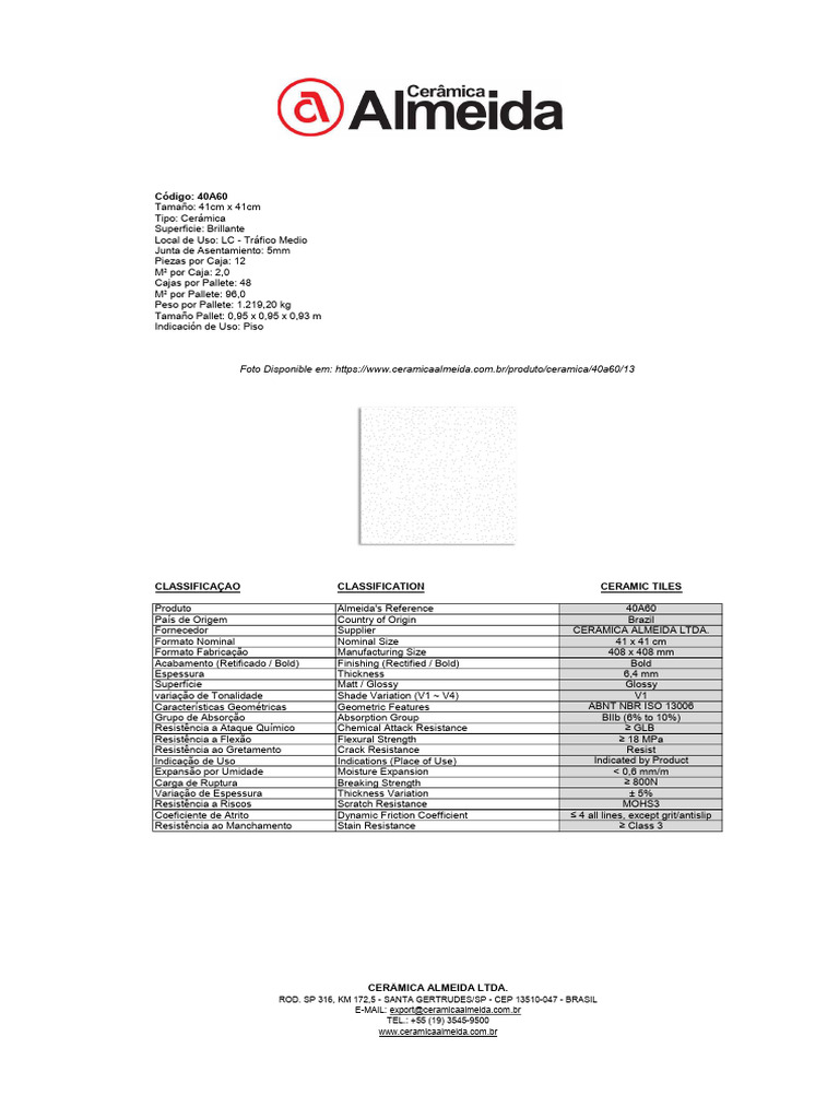 FT - Ceramica Pepelma Brillo | PDF