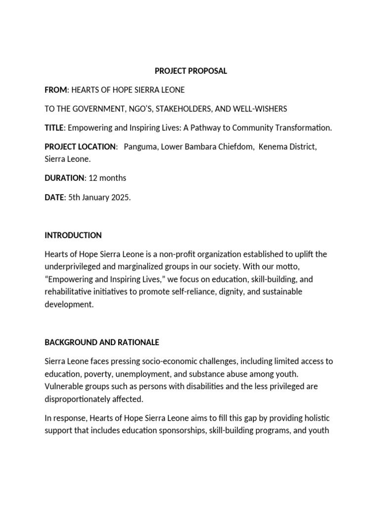 PROJECT PROPOSA-WPS Office | PDF | Poverty | Poverty & Homelessness