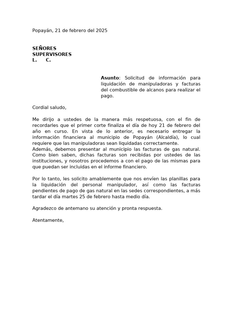 modelo de cartas | PDF