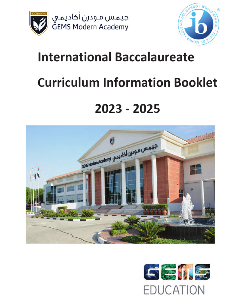 IB Curriculum Guide 2023-2025 | PDF