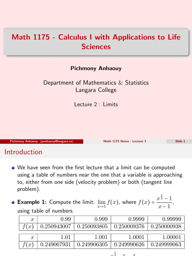 M1175 Lecture02 Done | PDF | Function (Mathematics) | Mathematics