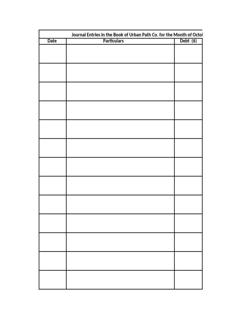 BUS 1102 Assignment Activity Unit 2 Template | PDF | Debits And Credits ...
