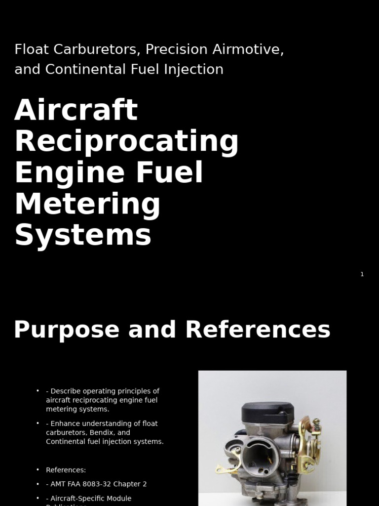Aircraft Engine Fuel Metering Systems | PDF | Carburetor | Fuel Injection