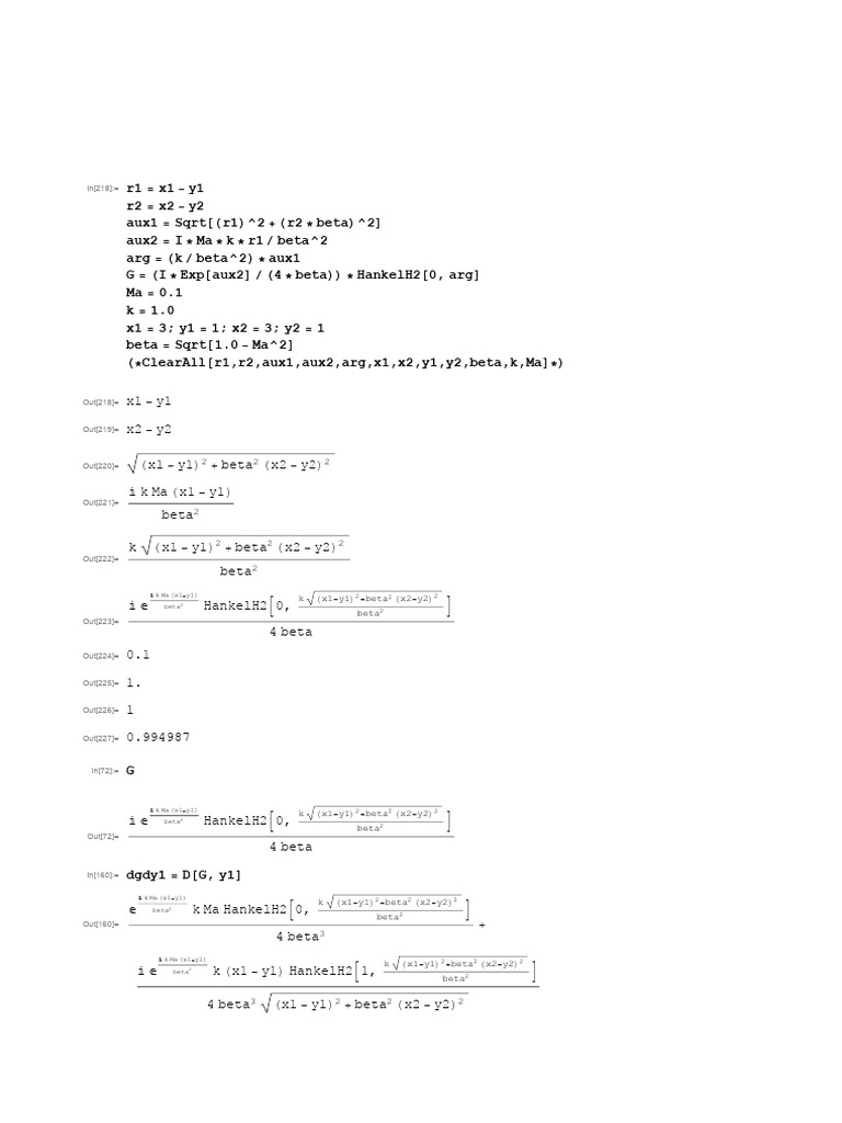 Derivada Segunda Hankel Function Comprobation | PDF
