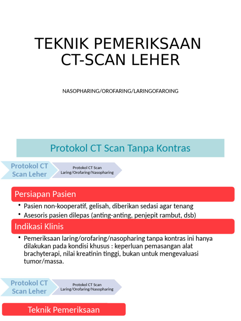 TM-13 - Teknik Pemeriksaan Ct-Scan Leher | PDF