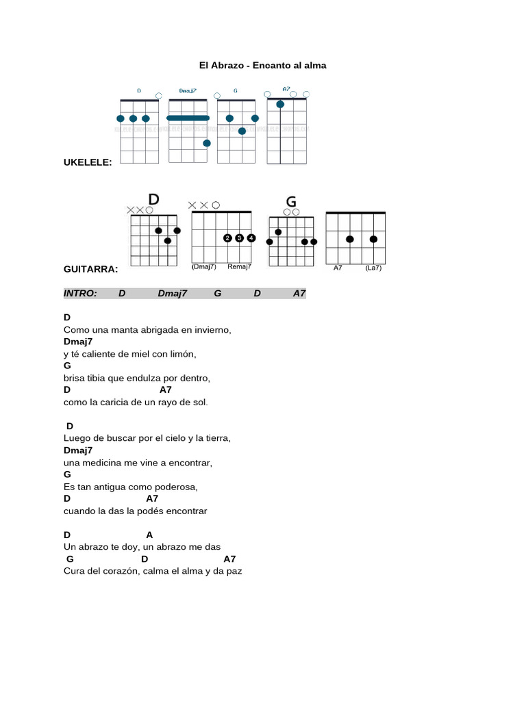 El Abrazo - Encanto Al Alma | PDF