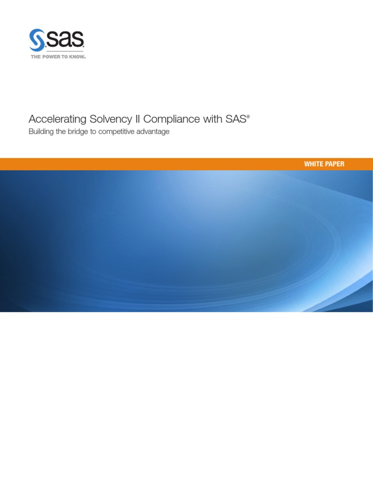 Accelerating Solvency II INSURANCE | PDF | Risk Management | Regulatory ...