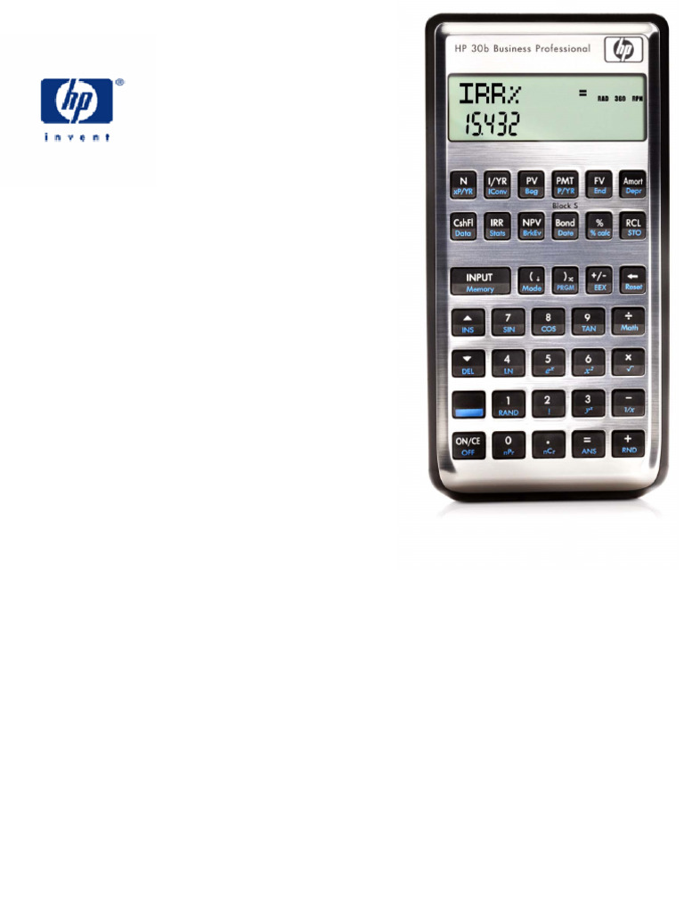 HP30b 36programming Automating Tasks | PDF | Calculator | Function ...