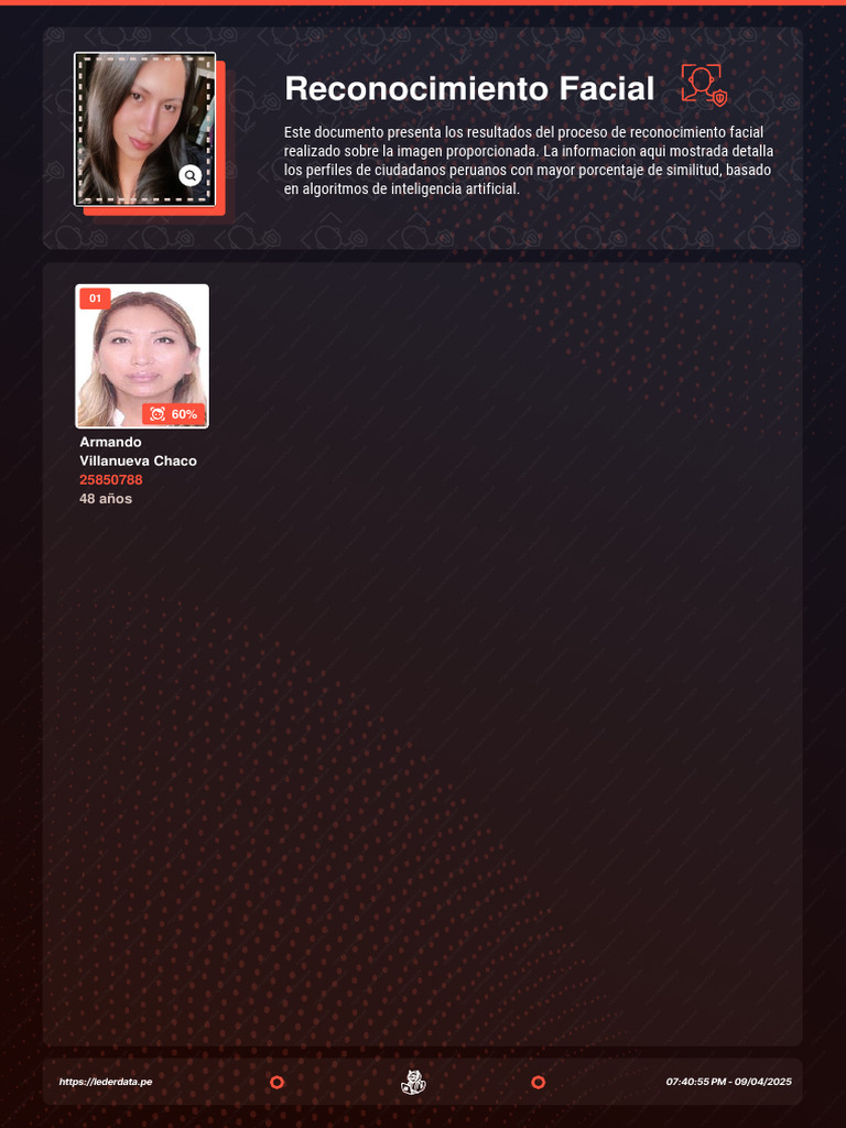 Reniec Reconocimiento Facial v2 | PDF