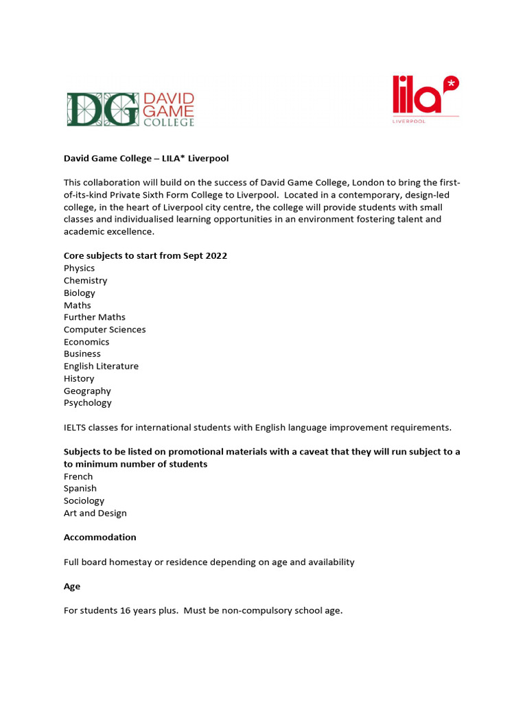 DGC - LILA Overview | PDF