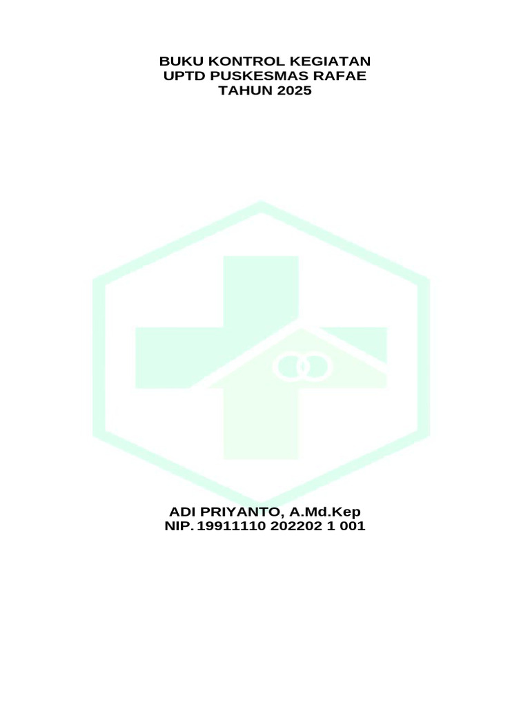 BUKU KONTROL KEGIATAN PKM RAFAE 2025 | PDF