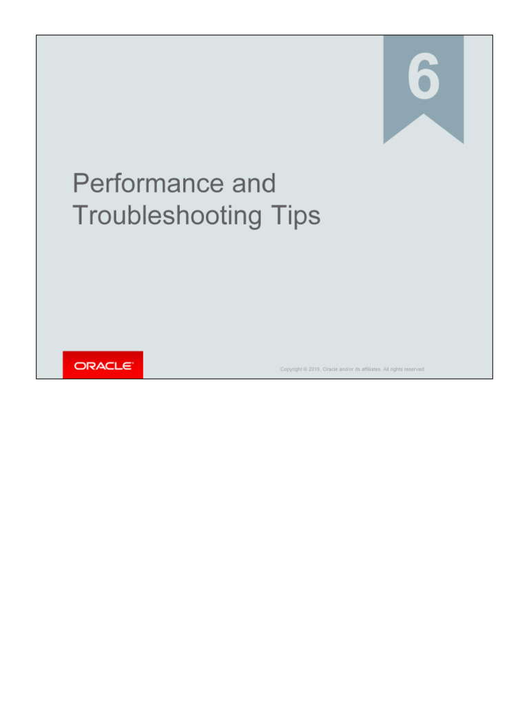 Les06 - Performance and Troubleshooting Tips | PDF | Control Flow ...