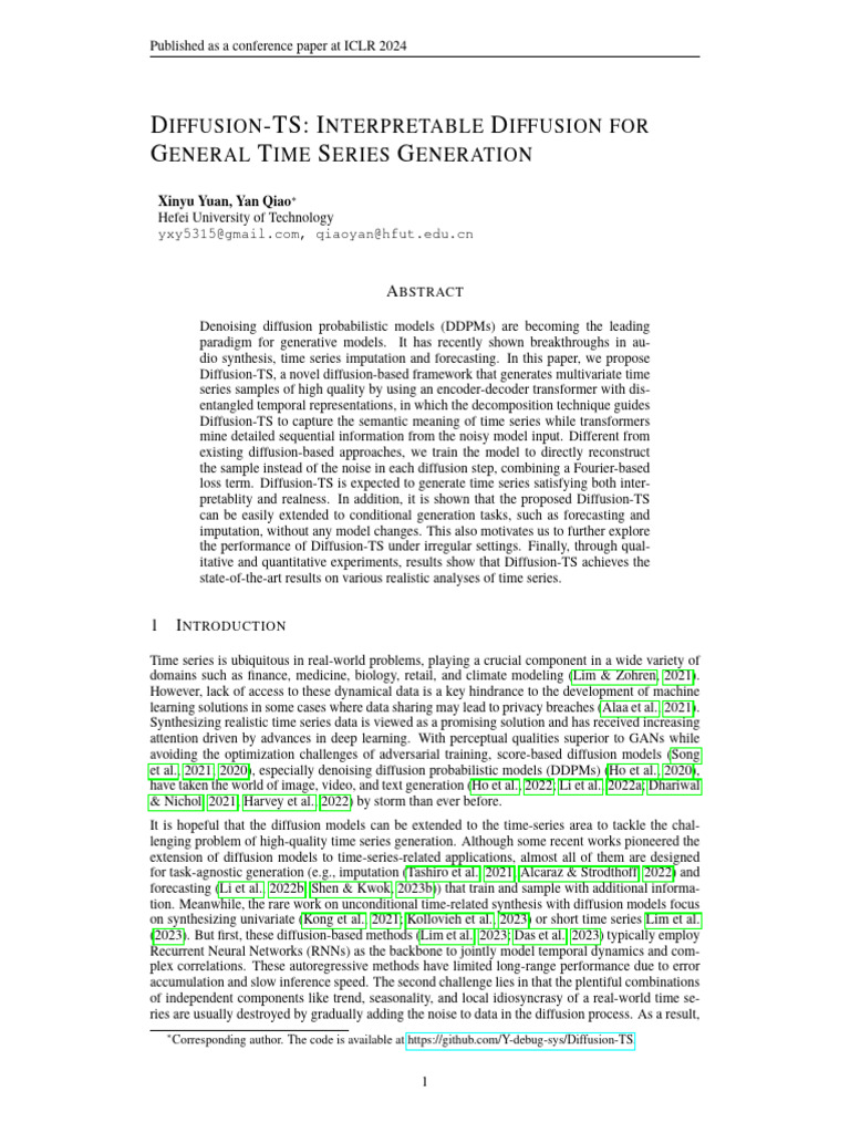 Diffusion Time Series Prediction (General) | PDF | Time Series | Fourier Transform