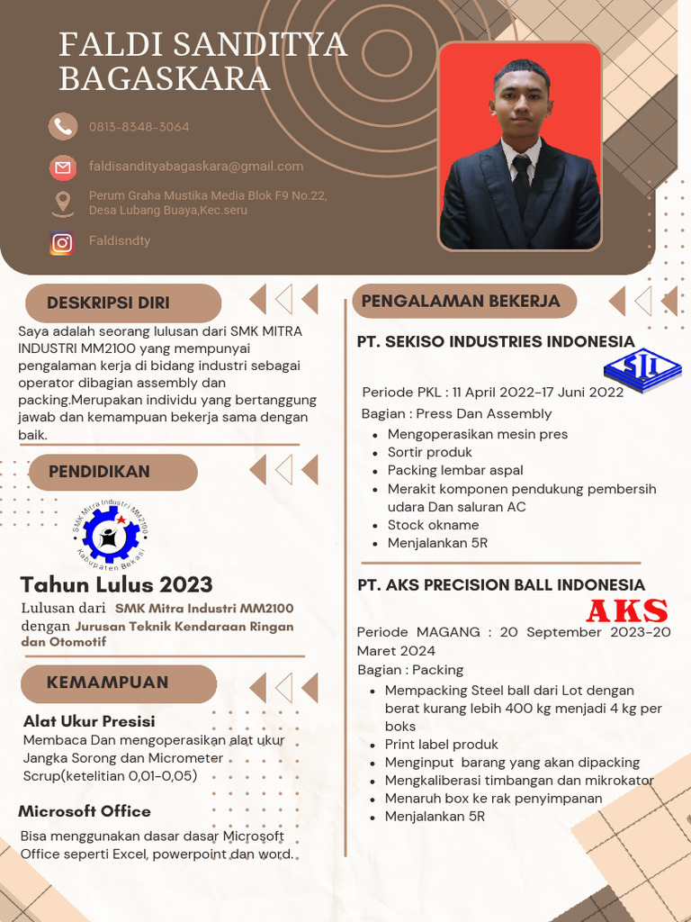 CV Faldi Sanditya Bagaskara | PDF