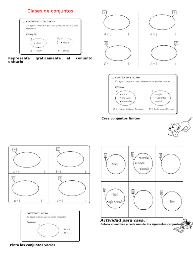 Clases de Conjuntos para Segundo de Primaria | PDF