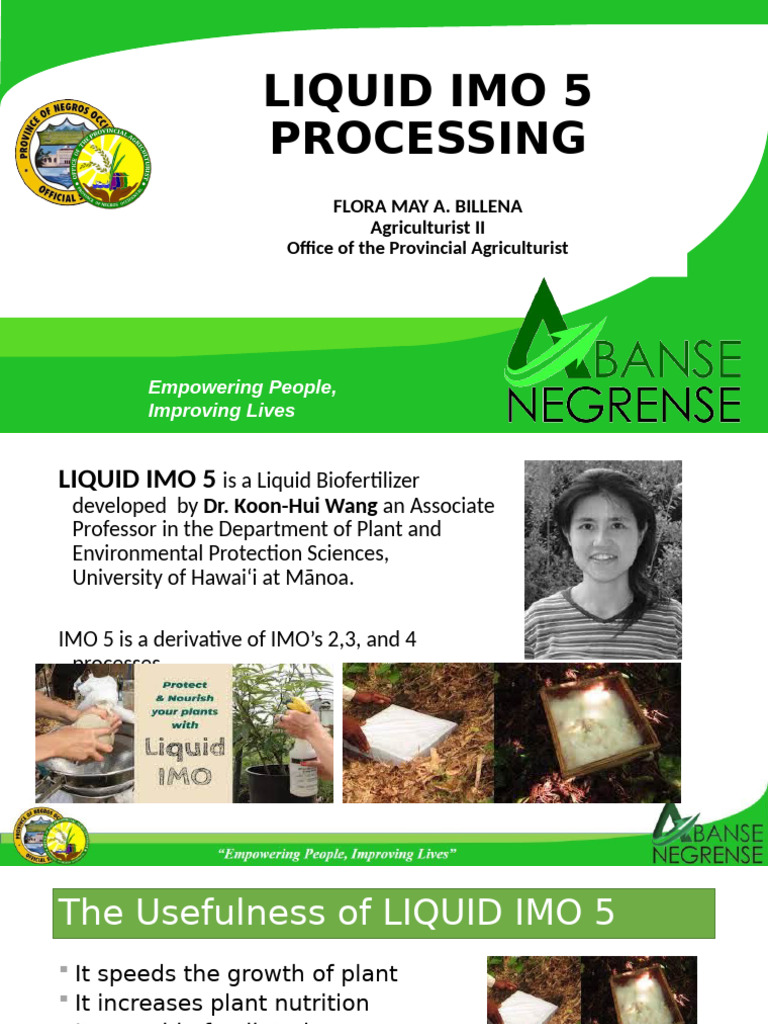 IMO 5 Processing Edited | PDF | Soil | Rice