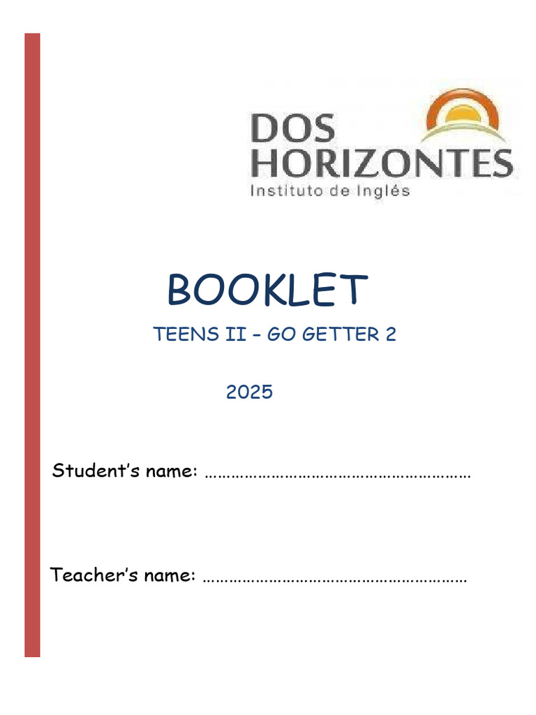 Teens II - Booklet 2025 - Go Getter 2 | PDF