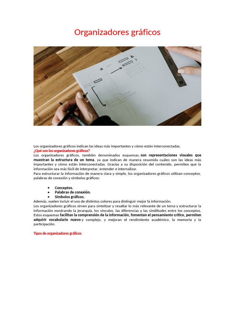 Tipos de Organizadores Gráficos | PDF | Infografia | Narración