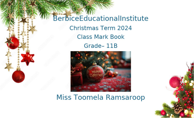 Class Markbook 2024 - Christmas Term | PDF