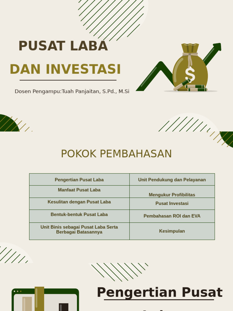 Materi Pusat Laba Dan Investasi | PDF