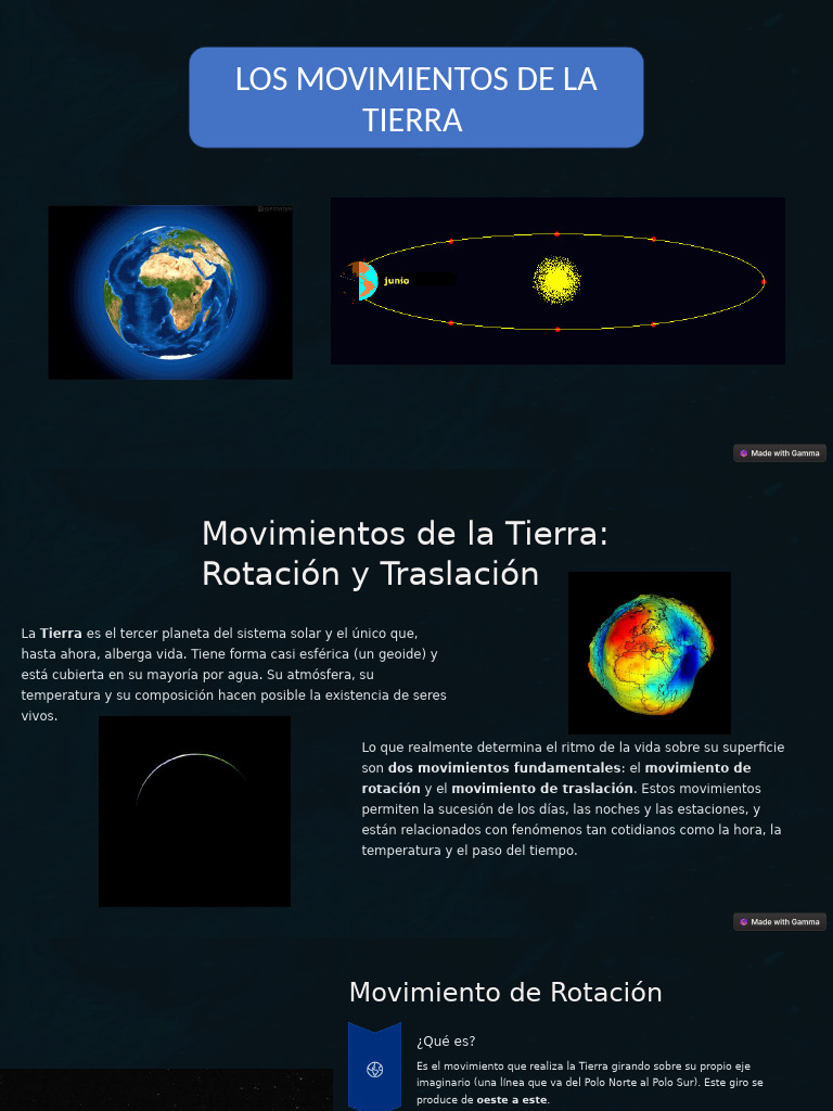 1ero - Geo-Semana 5 - Movimientos de La Tierra | PDF | Tierra | Astronomía