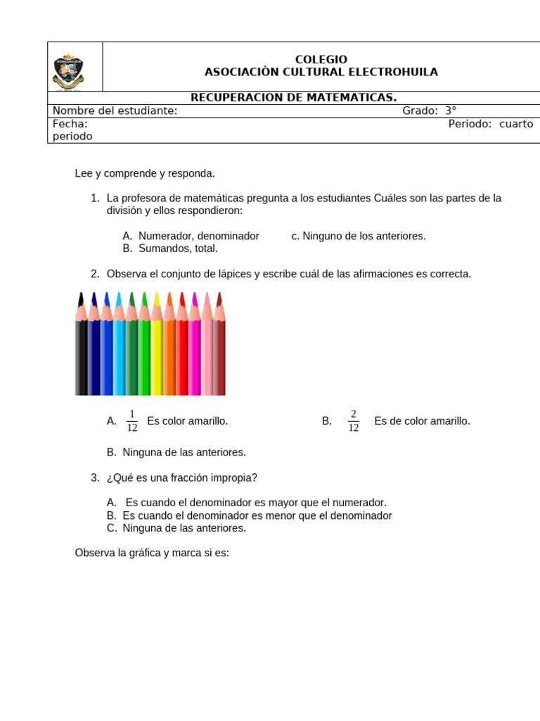 Ejercicios de Matemáticas para Tercero | PDF