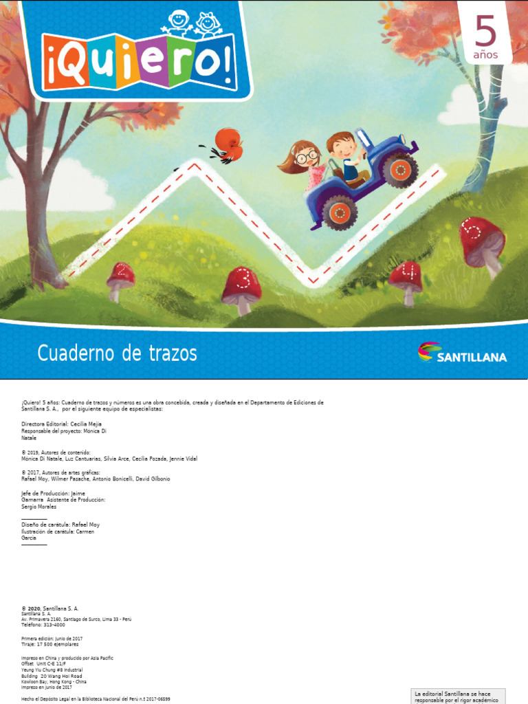 Cuaderno de Trazos para Niños de 5 Años | PDF