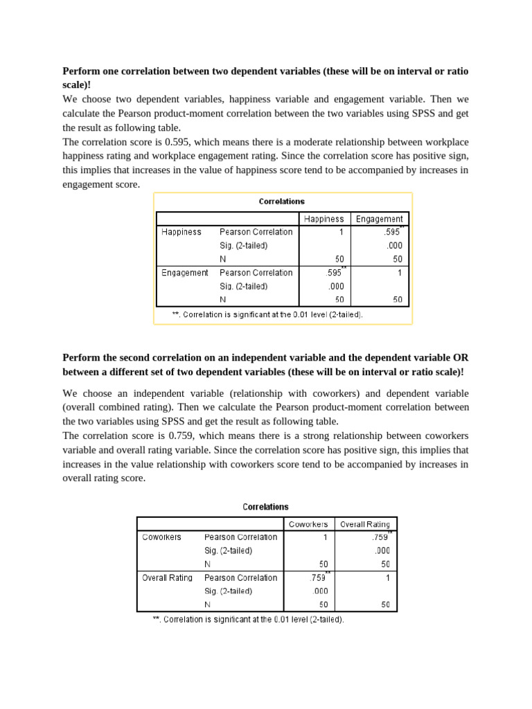 Correlation Project Done Pdf Statistical Theory Statistical Analysis