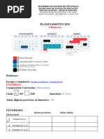 Modelo Plano Aula 2025 | PDF