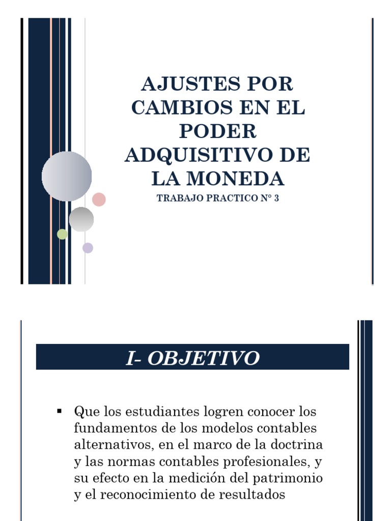 TP N° 3 Aj. por cambios en el poder adquisitivo de la moneda 2025 (1) | PDF | Contabilidad ...