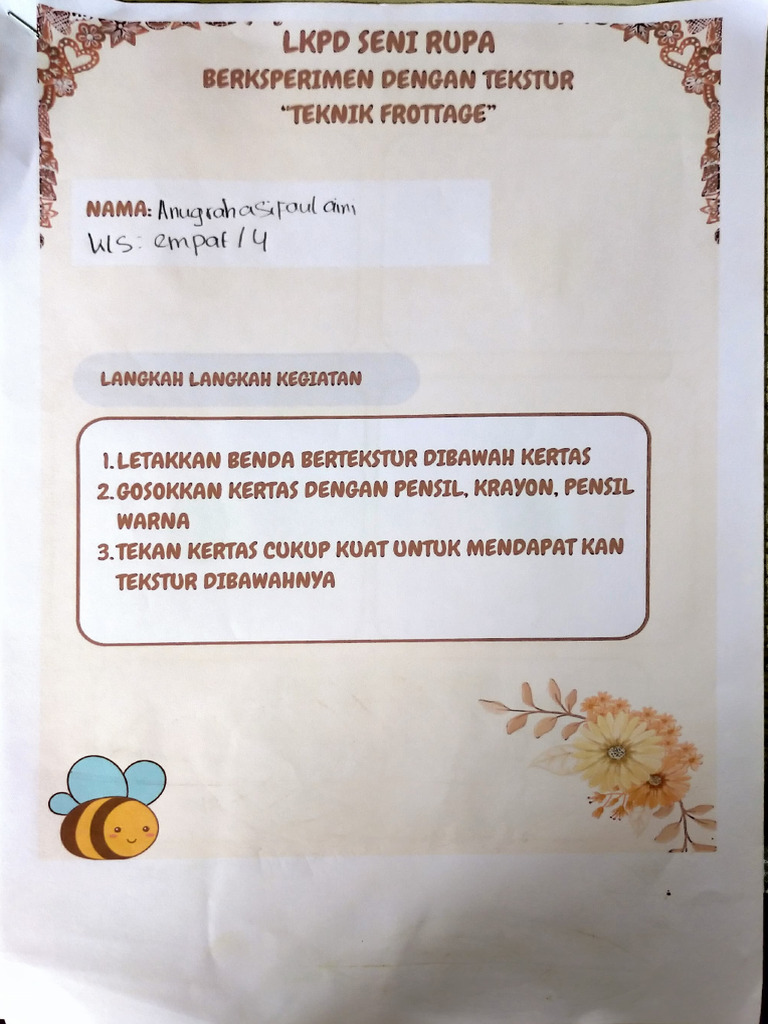 LKPD Seni Rupa KLS 4 | PDF
