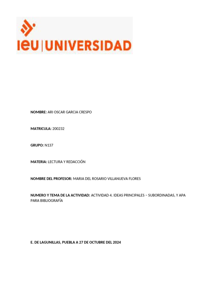 Actividad 4 2da Materia | PDF