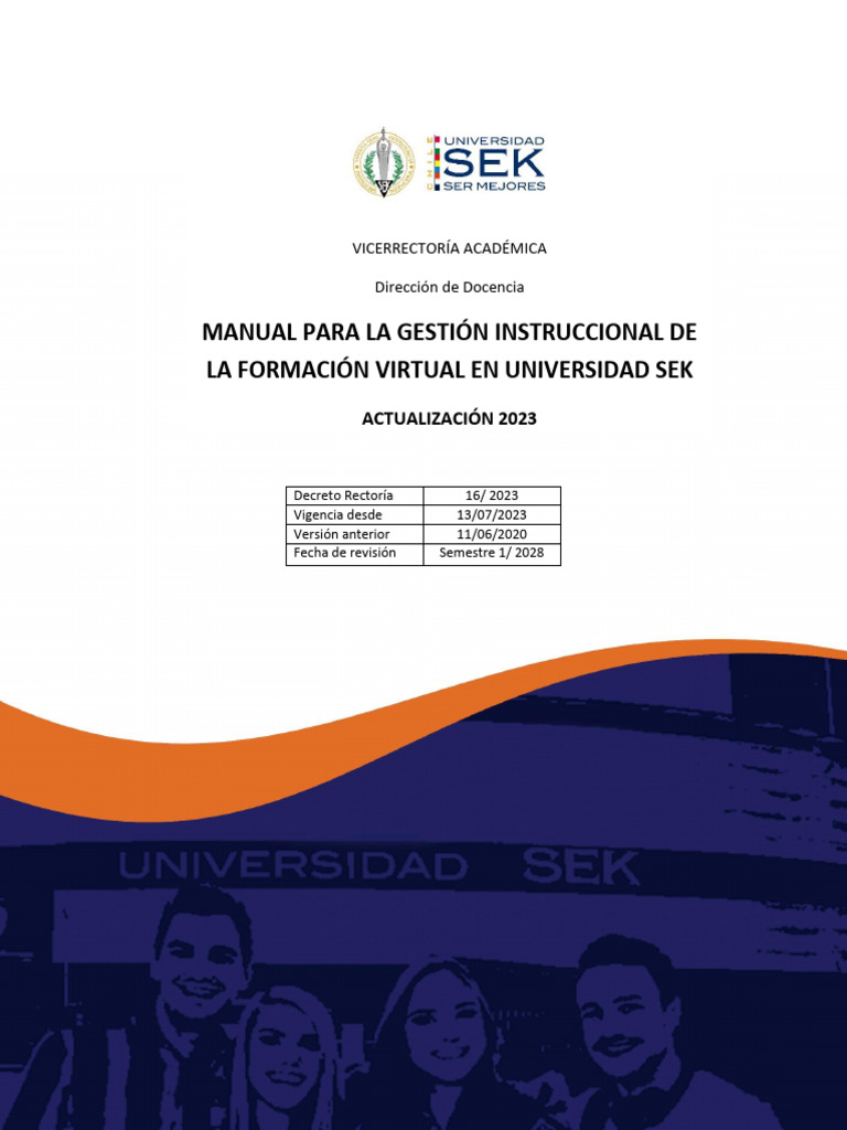 Act - Manual de Gestion Instruccional para Educacion A Distancia Act ...