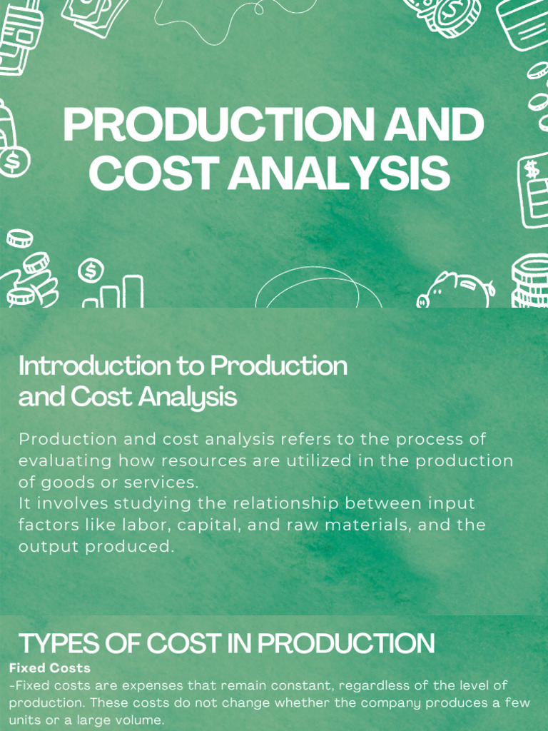 Production and Costs Analysis | PDF | Production Function ...