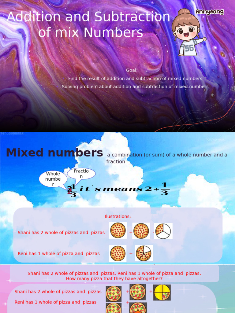 Add N Sub Mixed Numbers | PDF | Mathematical Notation | Lexicology