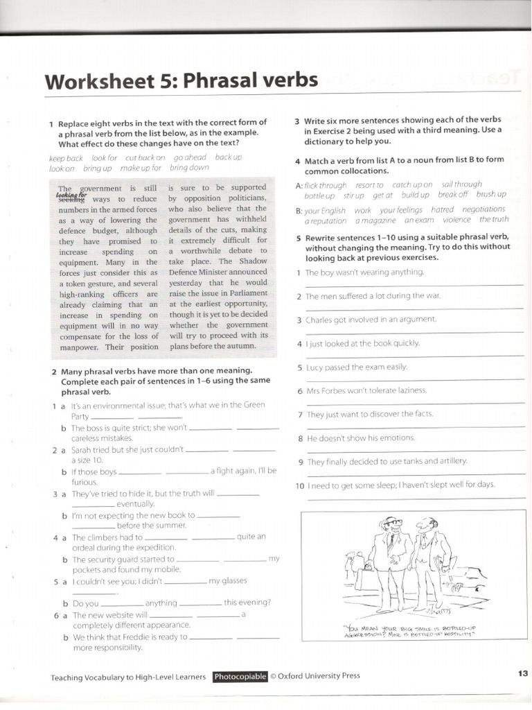 Phrasal Verbs - Practice | PDF