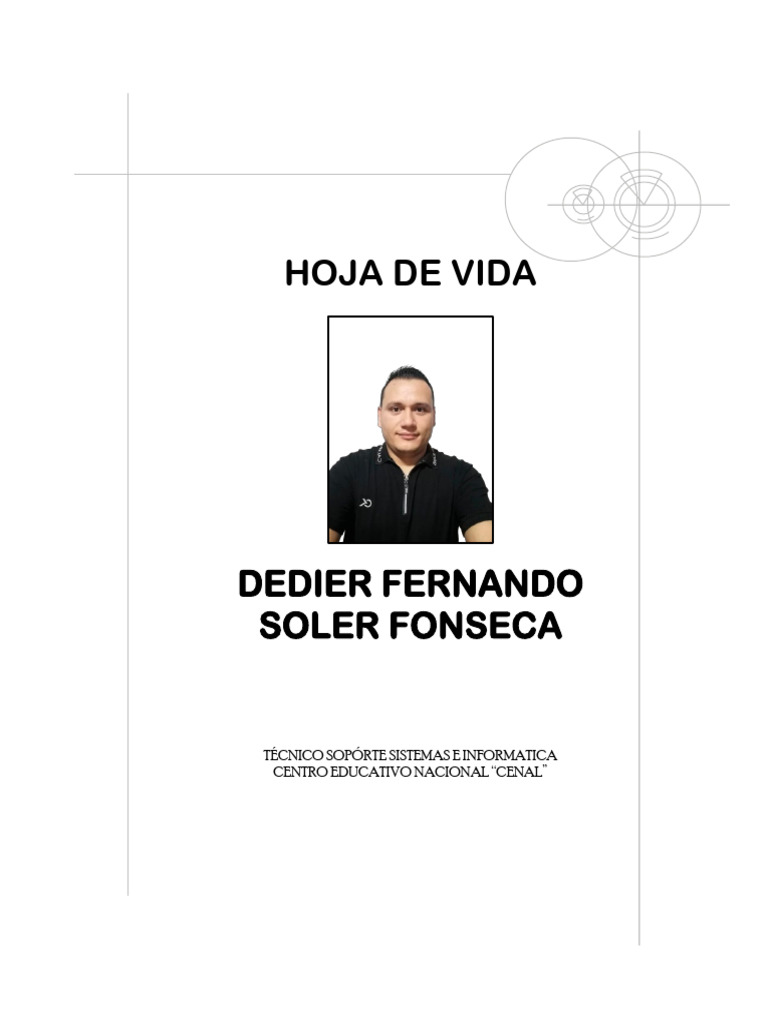 Hoja de Vida Dedier Soler Fonseca | PDF | Informática