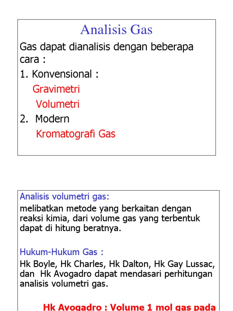 Analisis Gas | PDF