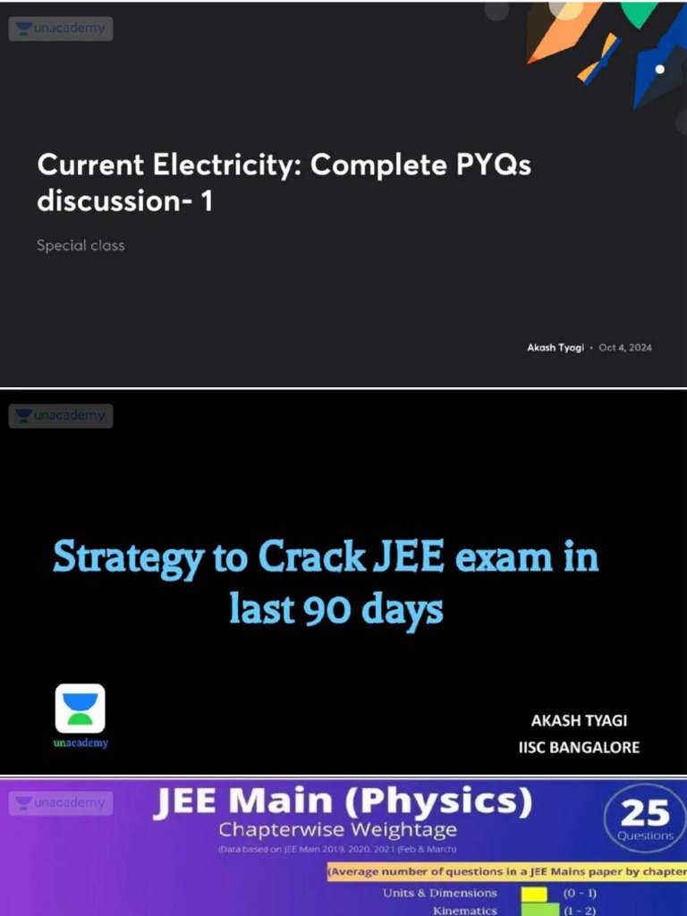 Current Electricity Complete PYQs Discussion 1 No Anno | PDF