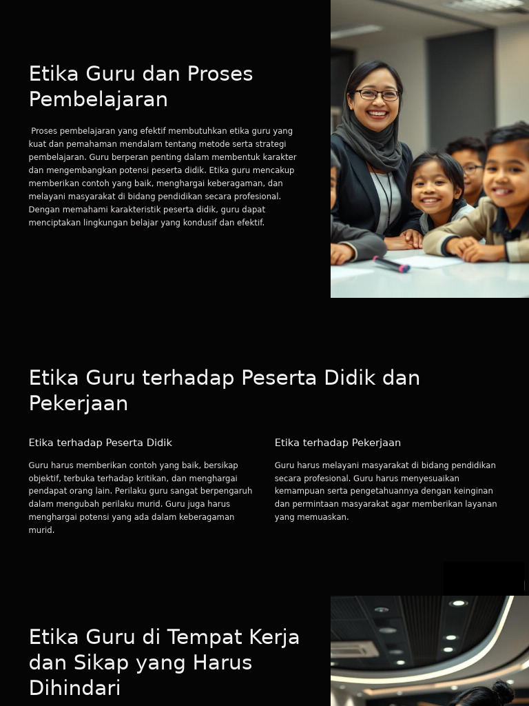 Etika Guru Dan Proses Pembelajaran | PDF